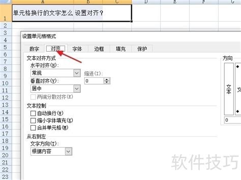 Excel单元格换行的文字怎么设置对齐？ Zol软件下载