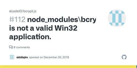 node modules bcrypt lib binding bcrypt lib node is not a valid win32