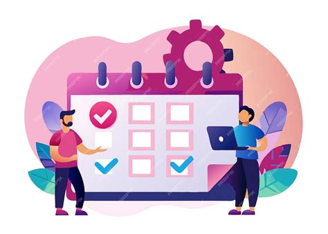 Scheduling And Planning Concept With A Calendar And Team Collaboration Premium Ai Generated Vector