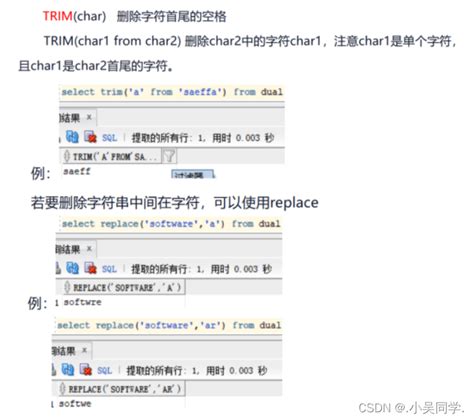 湘潭大学大三上选修数据库 实验五—单行函数 Csdn博客