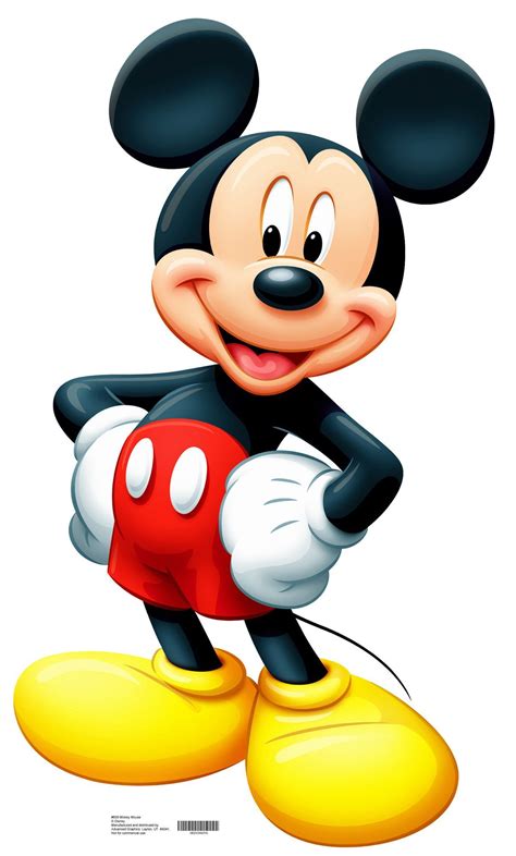 Mickey Mouse Life Size Cardboard Stand Up Topolino Disney Feste Disney