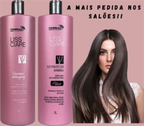 Kit Progressiva Paiolla Bambu Liss Ciare 2X1000ml
