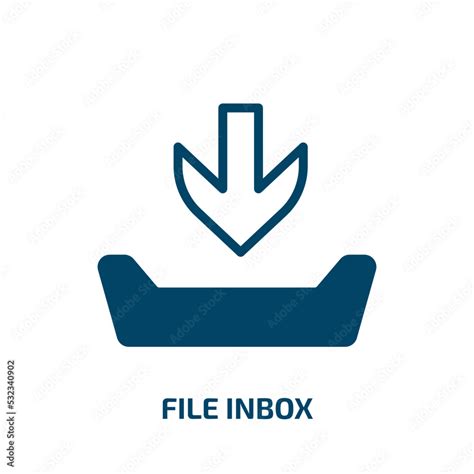 File Inbox Icon From User Interface Collection Filled File Inbox