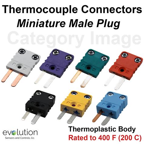 Miniature Male Thermocouple Connectors Miniature Thermocouple