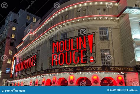Moulin Rouge Musical At Piccadilly Theatre In London London Uk