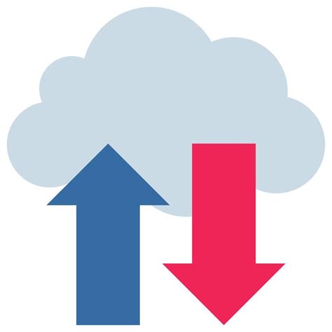 Transfer Cloud Data Flat Color Icon 17358848 Vector Art At Vecteezy