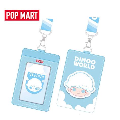 สายคล้องคอ ที่ใส่บัตร Dimoo World สีฟ้า สีดำ Shopee Thailand