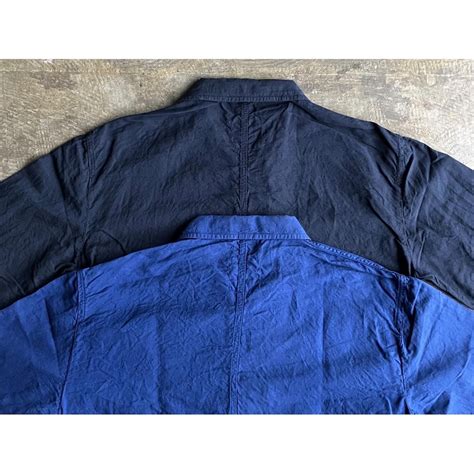 Armen アーメン Linen Cotton Overdye Authentic Work Jacket Authentic Life
