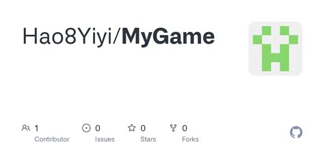 Github Hao Yiyi Mygame