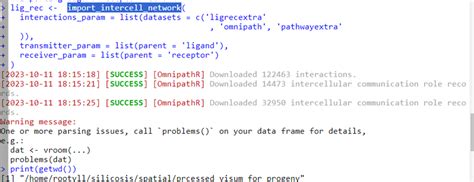Time Out For Importintercellnetwork · Issue 88 · Saezlabomnipathr