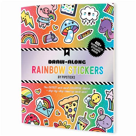 Draw Along Rainbow Sticker Book Sticker Planet