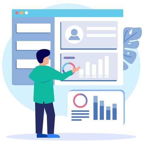 Premium Vector Illustration Vector Graphic Cartoon Character Of Statistical Analysis