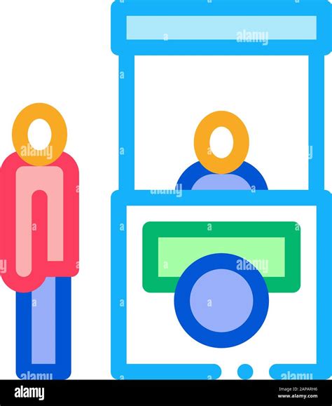 Passport Control Icon Vector Outline Illustration Stock Vector Image And Art Alamy