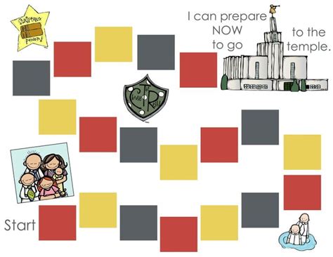 5th Sunday Primary Ideas 2023 Lds Temple Memory Game Template Temple