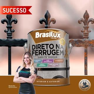 TINTA ESMALTE DIRETO NA FERRUGEM 3 6L BRASILUX CORES Shopee Brasil