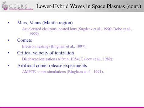 Ppt Role Of Lower Hybrid Waves In Space Plasmas Impacts And Applications Powerpoint