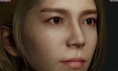 Female Head Shader Test