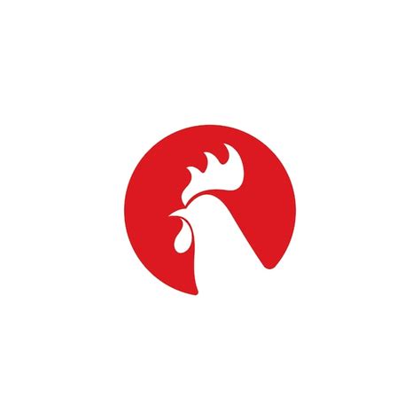 Ilustración De Vector De Plantilla De Logotipo De Gallo Vector Premium