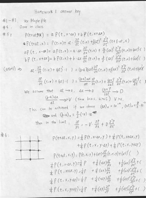 Homework 1 With Answer Key Mathematics Seminar Math 490 Docsity