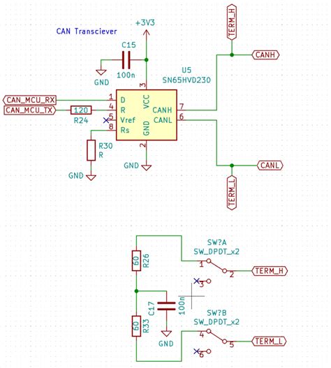 Switches Selectable Can Bus Split Termination Electrical
