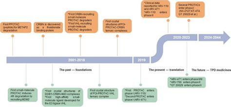 Timeline Of Protac Discoveries Adapted From 3 Download Scientific