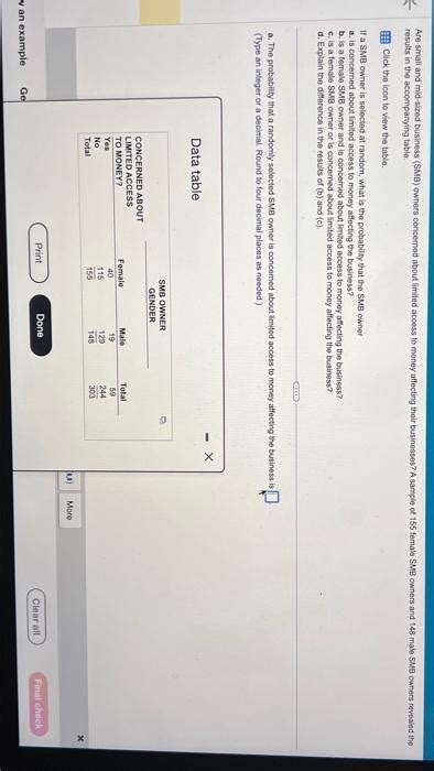 Solved Results In The Accomparying Table Cick The Icon To Chegg