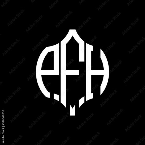 Pfh Letter Logo Pfh Best Black Background Vector Image Pfh Monogram Logo Design For
