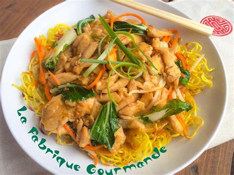 La Fabrique Gourmande Chow Mein Au Poulet Gai See Chow Mein