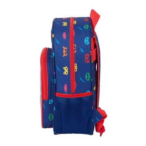 Mochila Infantil Adap 34cm Pjmasks Ready Azul Marinho