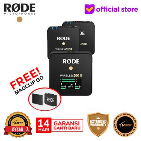 Promo Microphone Rode Wireless Go Ii Free Magclip Go Cicil 0 3x Kota