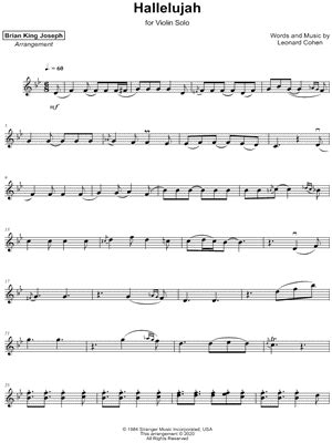 Hallelujah Sheet Music With Notes Hallelujah Piano Sheet Buckley Solo