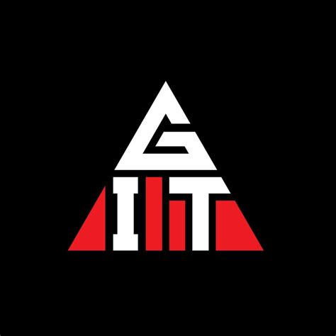 Git Triangle Letter Logo Design With Triangle Shape Git Triangle Logo Design Monogram Git