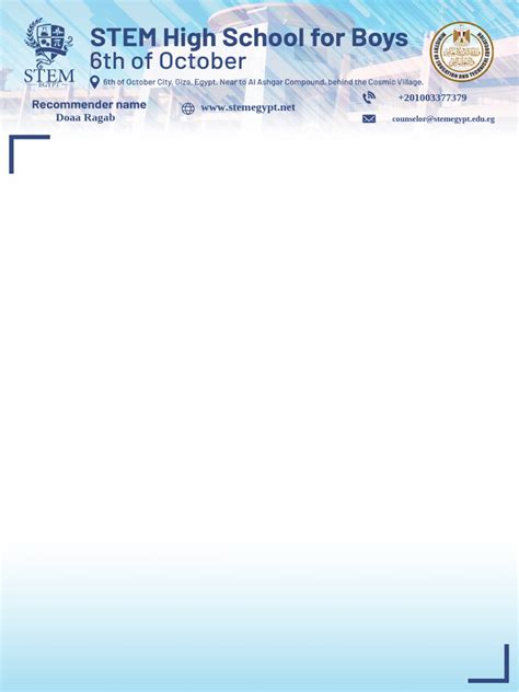 Recommendation Letter Template Pdf