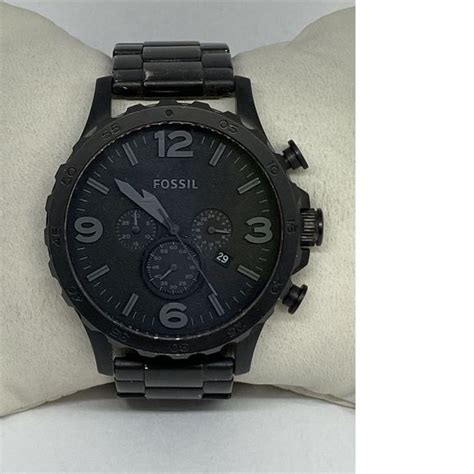 Fossil Accessories Fossiljr523 Mens Black Stainless Steel Analog