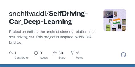 GitHub Snehitvaddi SelfDriving Car Deep Learning Project On Getting The Angle Of Steering
