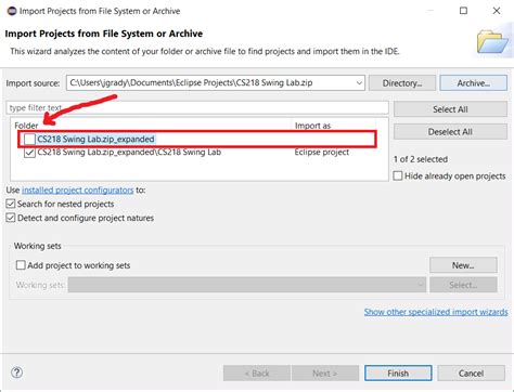 Eclipse Importing A Project