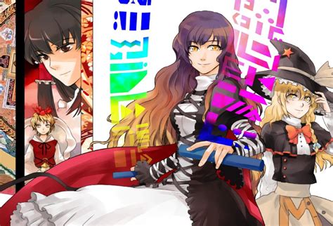 Hakurei Reimu Kirisame Marisa Hijiri Byakuren And Toramaru Shou Touhou Drawn By Moroes