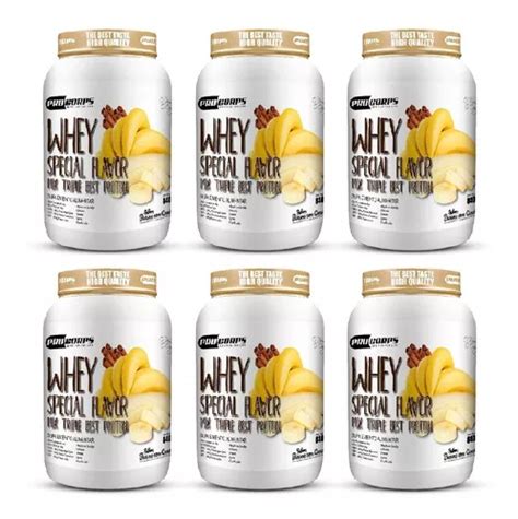 Combo 6 Whey Protein 3w Sabor Especial Sabor Variado Mercadolibre