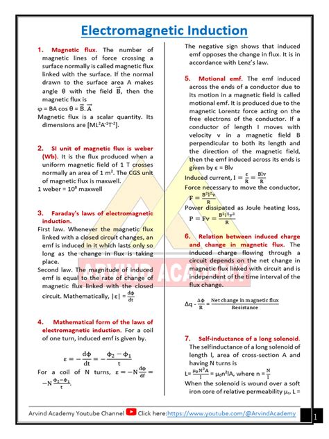 Chap 6 Electromagnetic Induction Pdf