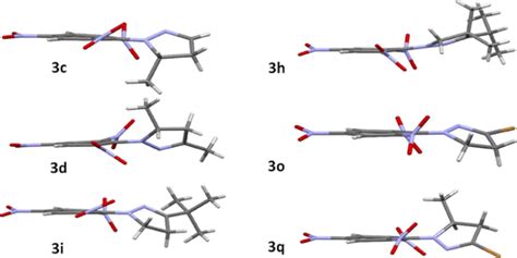X Ray Molecular Structures Of N Nitrophenyl Dinitrophenyl And Trinitrophenyl
