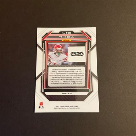 Panini Toys Tank Dell Houston Cougars University Of Houston Paniniprizm Draft Picks