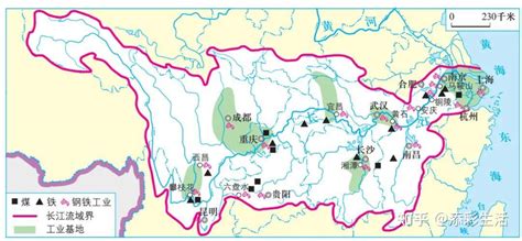 长江流域示意图收藏 知乎