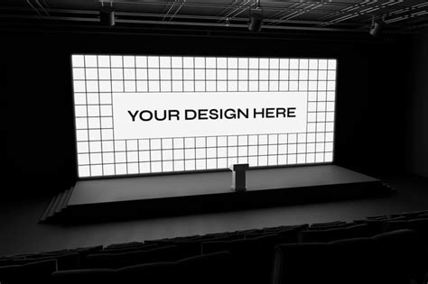 Auditorium Led Screen Mockup Product Mockups Ft Auditorium