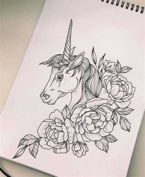 Unicorn Drawings In Pencil