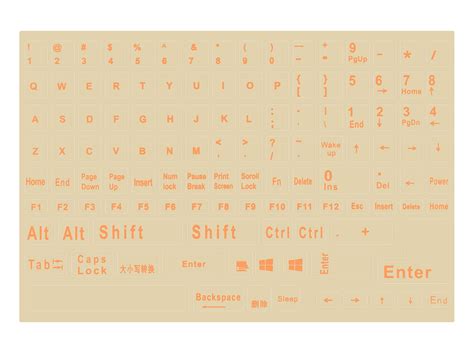 Buy Universal English Keyboard Stickers Full Replacement English