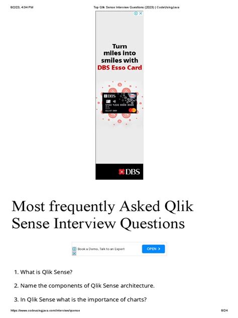 Top Qlik Sense Interview Questions 2023 Codeusingjava Pdf