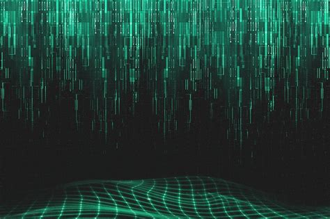 Technology Green Background Abstract Grid Premium PSD Rawpixel