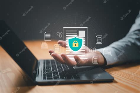Premium Photo Concept Is Data Security Access Shield On A Computer