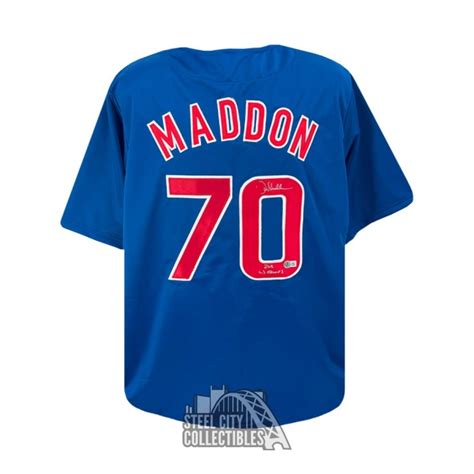 Joe Maddon 2016 Ws Champs Autographed Chicago Blue Custom Baseball
