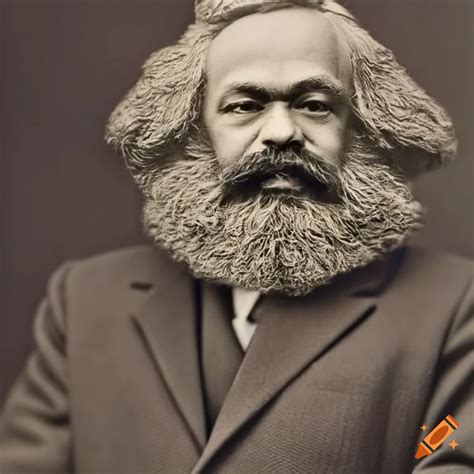 Portrait Of Karl Marx With Manchester United Crest On Jacket On Craiyon